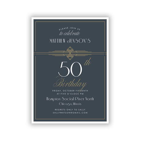 Milestone Birthday Invitation | Claws Custom Boxes LLC